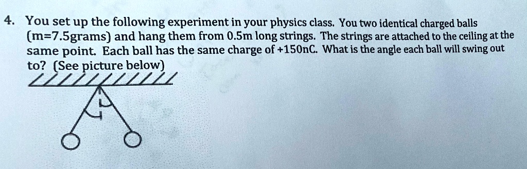 you set up the following experiment in your physics class you two ...