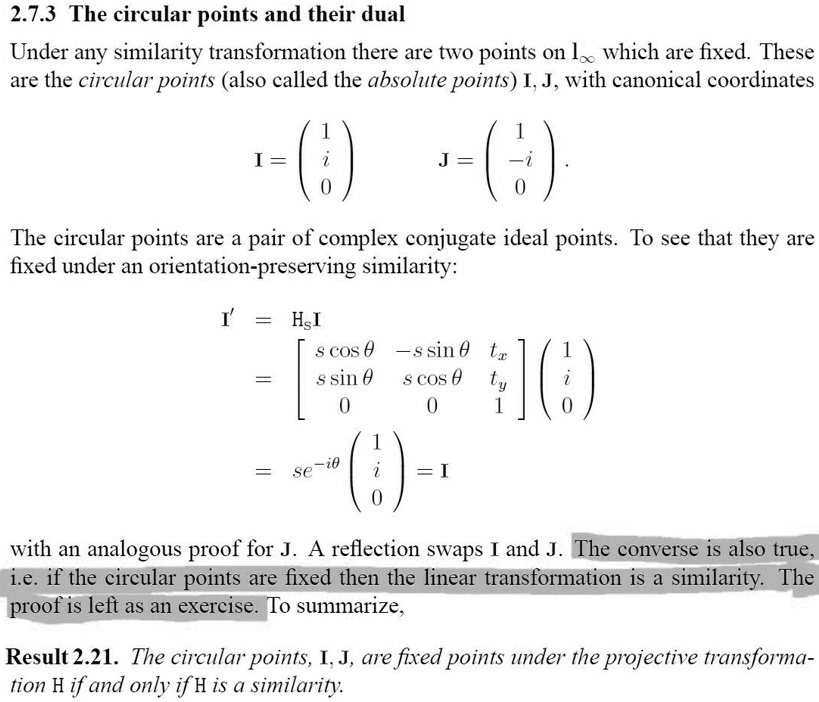 273 the circular points and their dual under any similarity ...