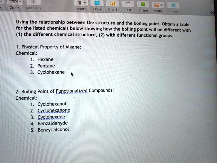 SOLVED: 125% T Insert Zoom Add= pad Table Chart Text Shape Media ommeni ...