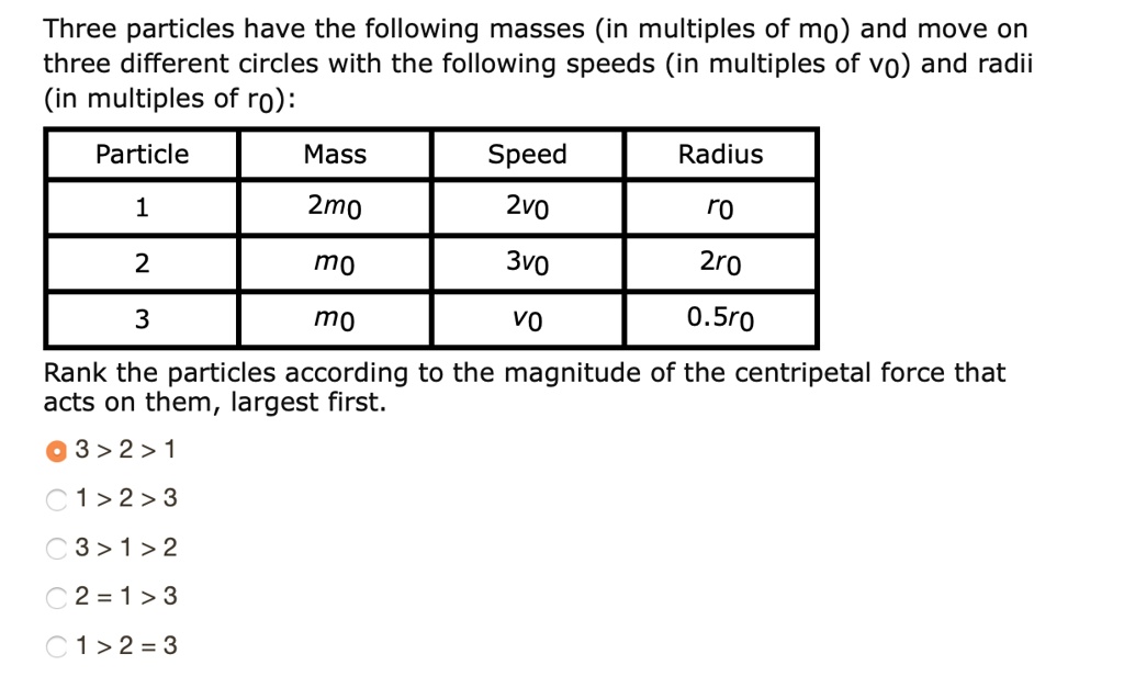 SOLVED: Three particles have the following masses (in multiples of mo ... SOLVED: Three particles have the following masses (in multiples of mo ...