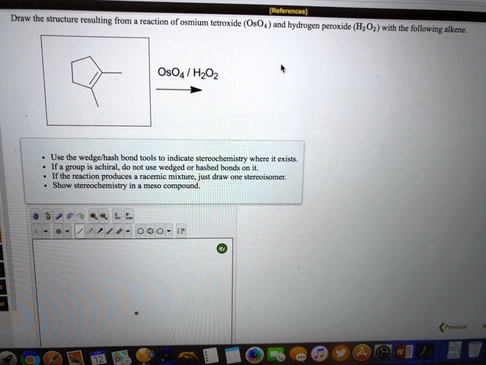 SOLVED: Draw the structure resulting from reaction of osmium tetroxide ...