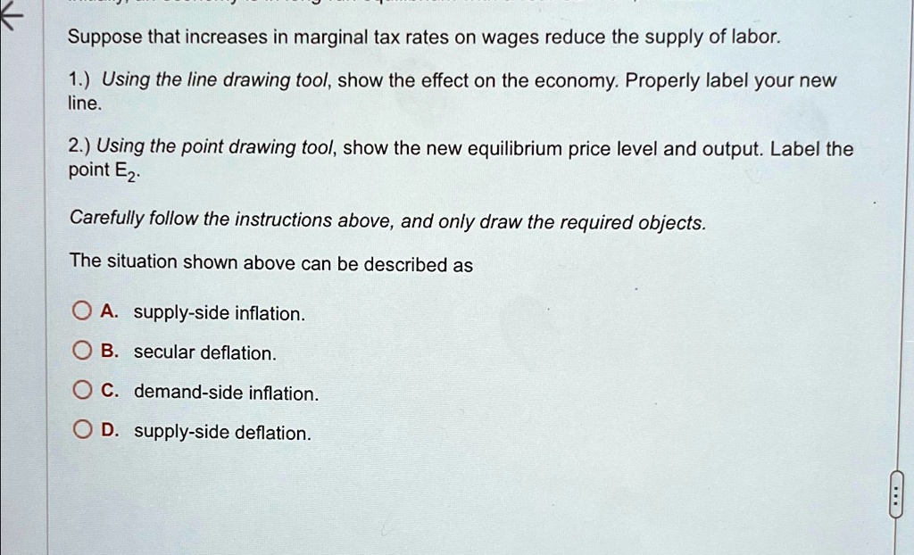 SOLVED: Suppose that increases in marginal tax rates on wages reduce ...