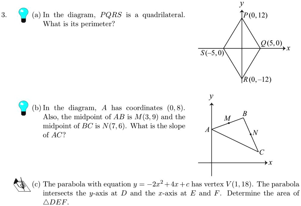 SOLVED:In the diagram PQRS is quadrilateral. What is its perimeter? TP ...