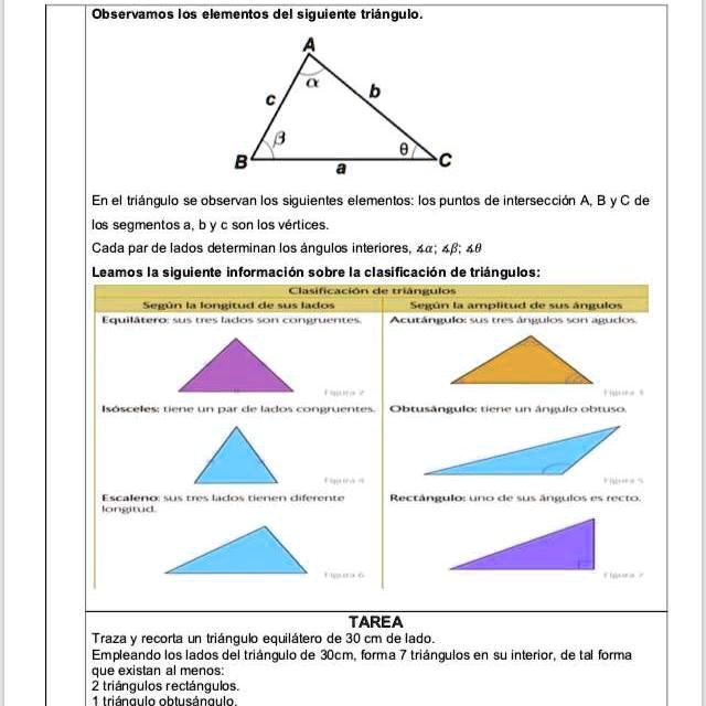 SOLVED: En el primer recrangulo son las partes Observamos los elementos ...