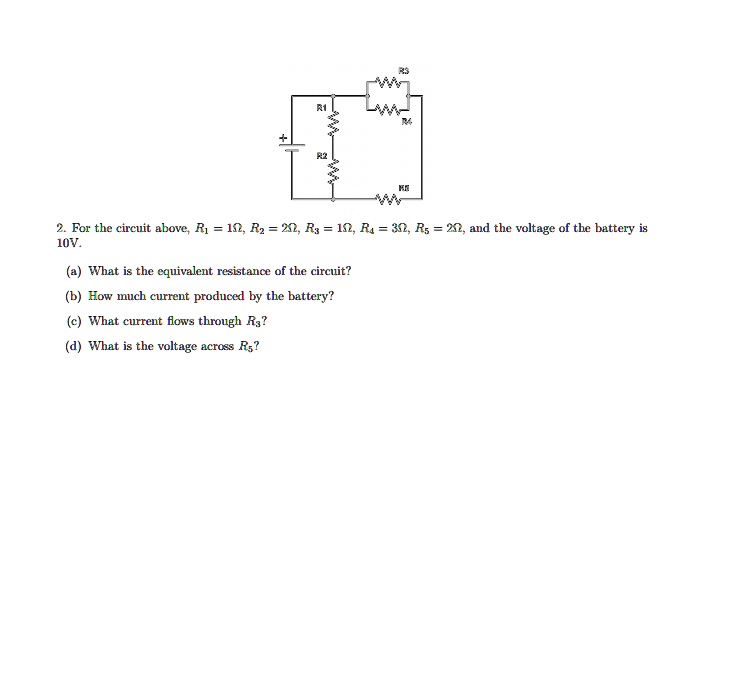 for the circuit above r1 i1 rz 212 ra 13 ru 32 rs 22 and the voltage of the battery is i0v what ...