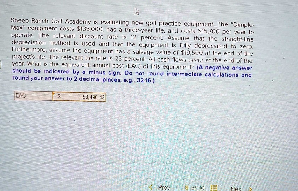 SOLVED: Sheep Ranch Golf Academy is evaluating new golf practice ... SOLVED: Sheep Ranch Golf Academy is evaluating new golf practice ...