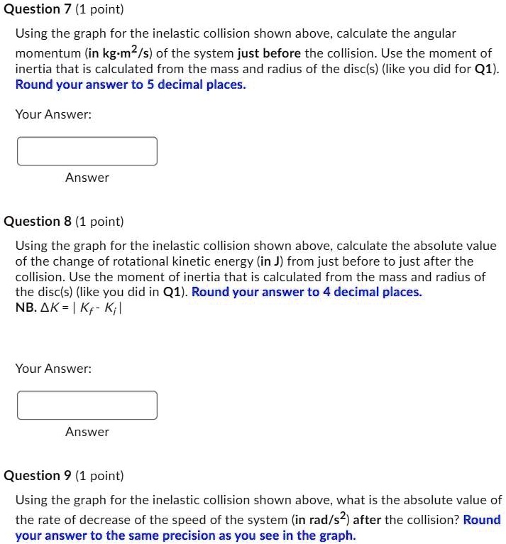 SOLVED: Question 7 (1 point) Using the graph for the inelastic ...
