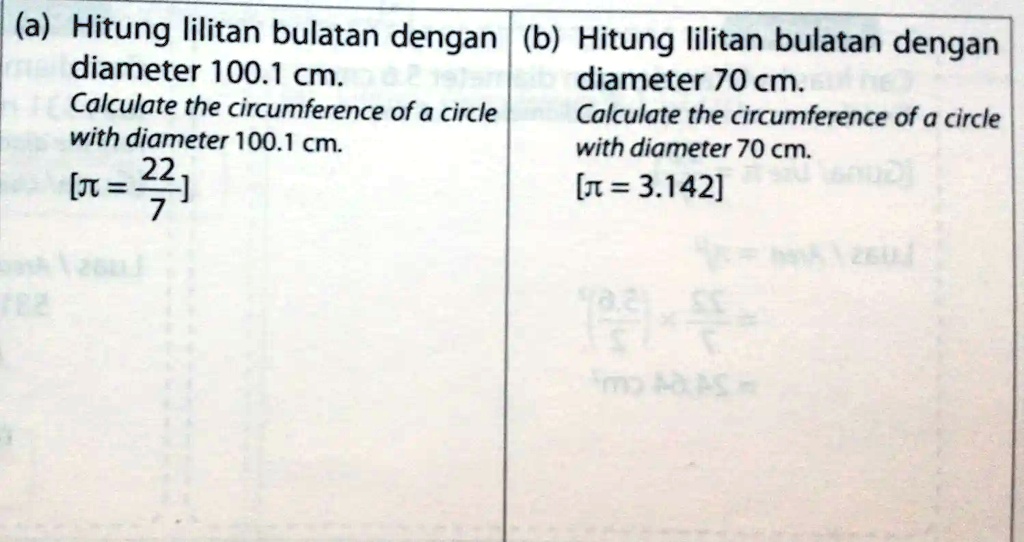 (a) Hitung lilitan bulatan dengan (b) Hitung lilitan bulatan dengan ...
