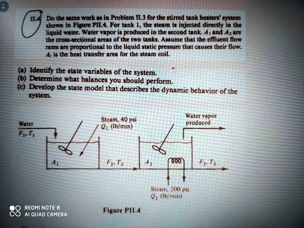 II.4 Do the same work as in Problem II.3 for the stirred tank heaters ...