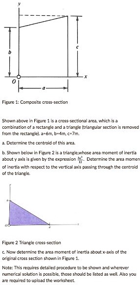 SOLVED: Figure 1: Composite cross-section Shown above in Figure 1 is a ...