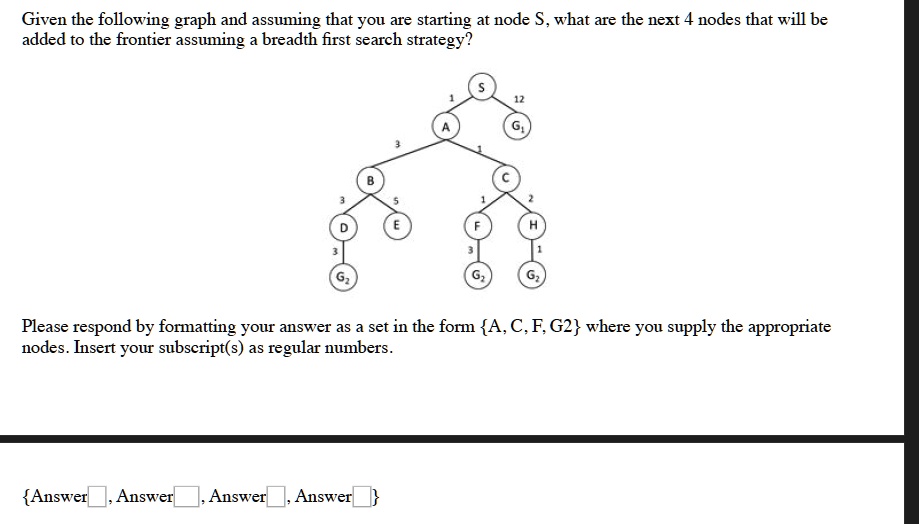 given the following graph and assuming that you are starting at node s ...