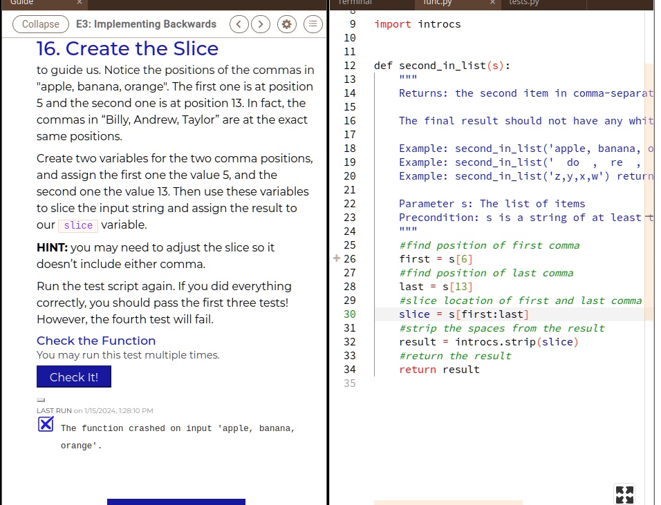 16 create the slice we called the variable slice because that is what ...