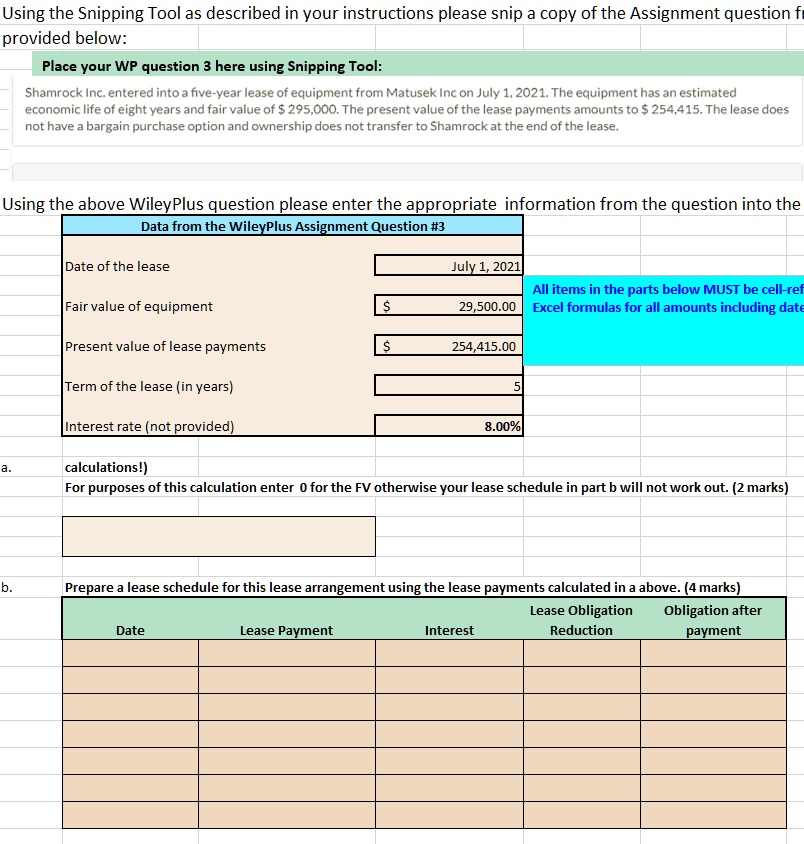 SOLVED: A and B, Using the Snipping Tool as described in your ...