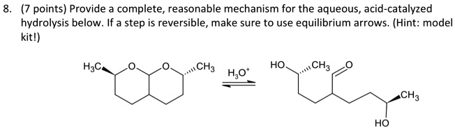 points provide complete reasonable mechanism for the aqueous acid ...