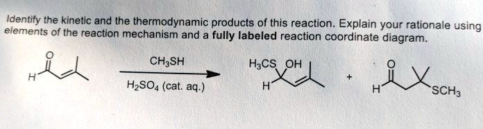 SOLVED: Identify the kinetic and thermodynamic products of this ...