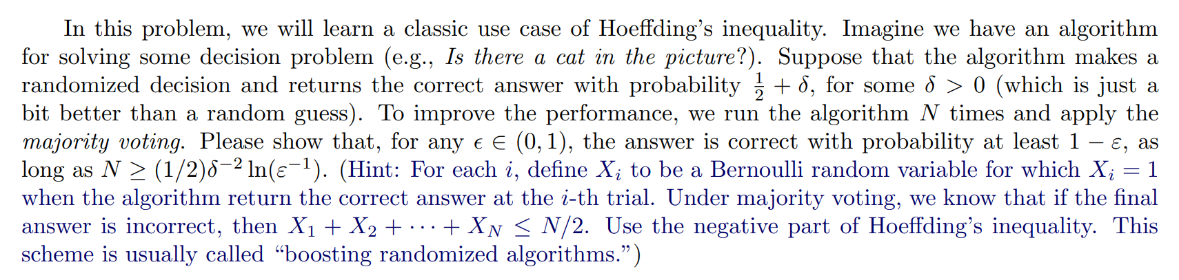 SOLVED: In this problem, we will learn a classic use case of Hoeffding ...