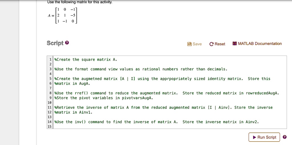 Solved Texts Help Inverse Of A Square Matrix Applied Linear Algebra Use The Following 1360