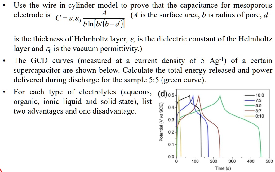 Use the wire-in-cylinder model to prove that the capacitance for ...