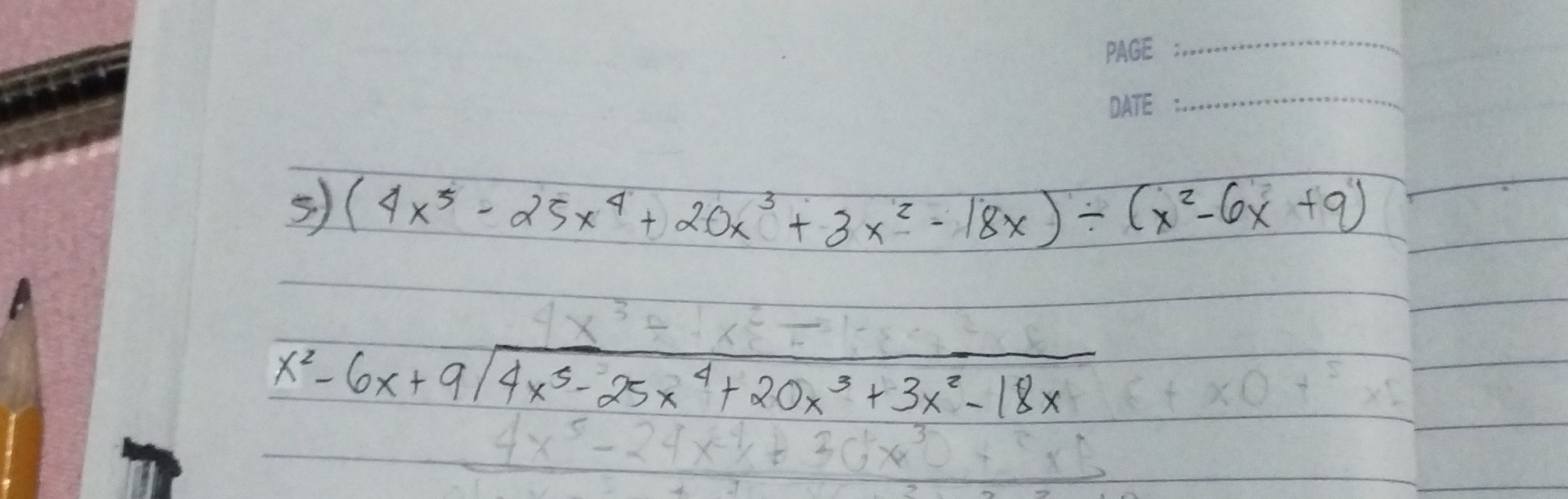 SOLVED 5 4 X 5 25 X 4 20 X 3 3 X 2 18 X x 2 6 X 9 X 2 6 X