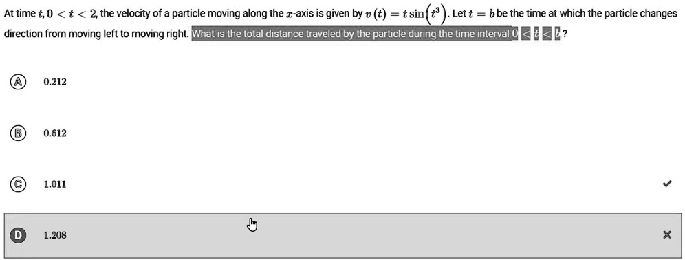 SOLVED: At time t, 0
