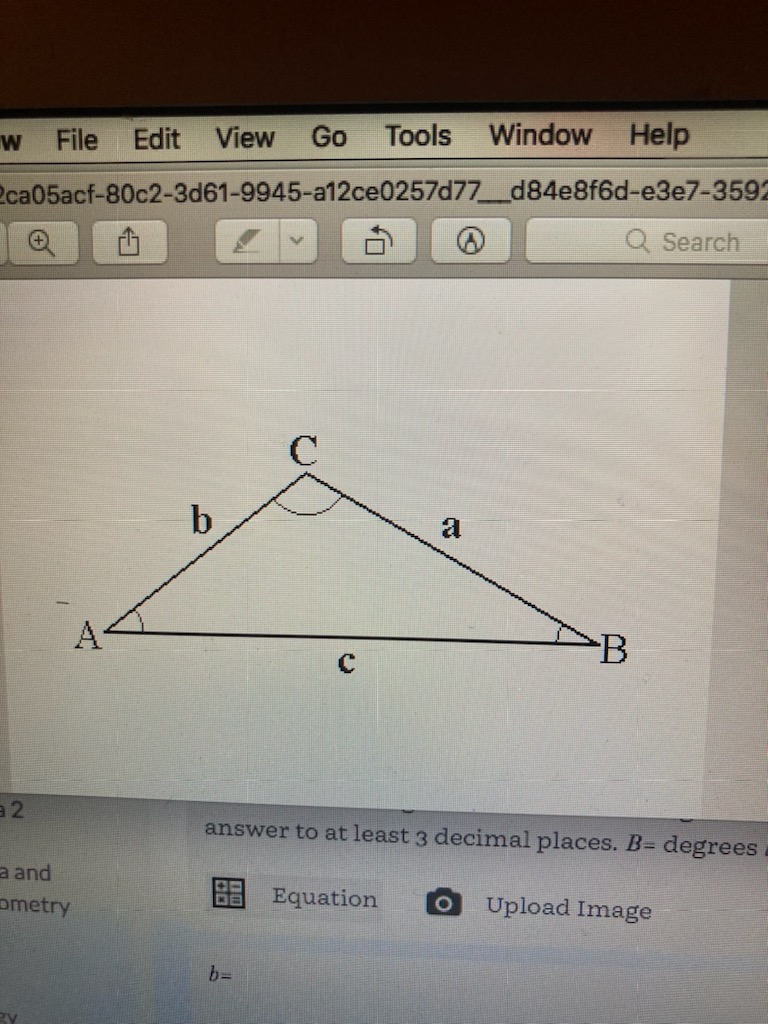 SOLVED: answer to at least 3 decimal places. B = degrees Equation O ...