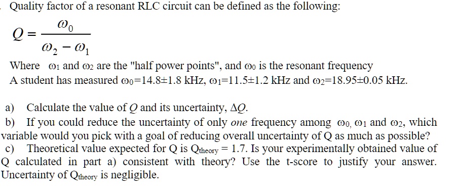 Quality factor of a resonant RLC circuit can be defined as the ...