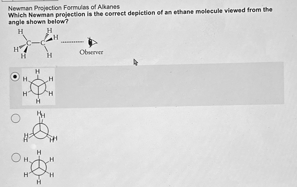 Newman Projection Formulas of Alkanes Which Newman projection is the ...