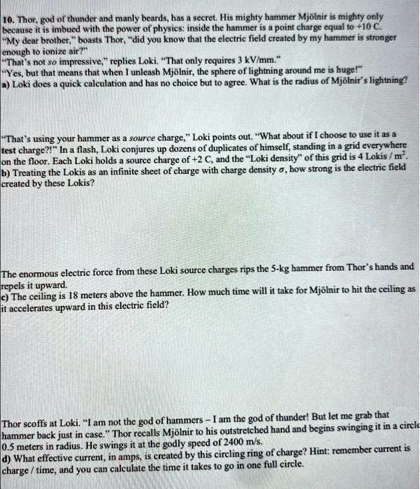 10. Thor, god of thunder and manly beards, has a secret. His mighty ...