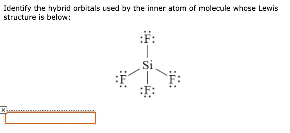 SOLVED: Identify the hybrid orbitals used by the inner atom of molecule ...