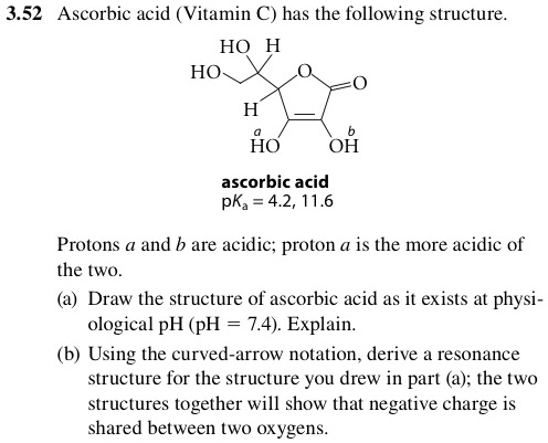 352 ascorbic acid vitamin c has the following structure ho ho ho oh ...