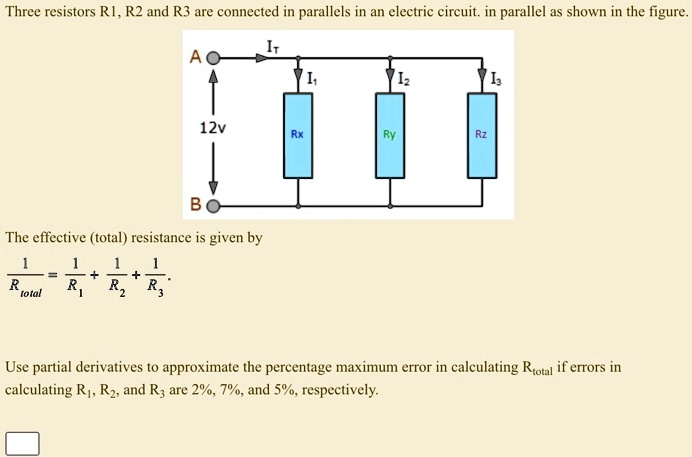 three resistors ri r2 and r3 are connected in parallels in an electric circuit in parallel as ...
