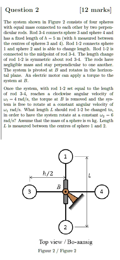 Question 2 [12 marks] The system shown in Figure 2 consists of four ...