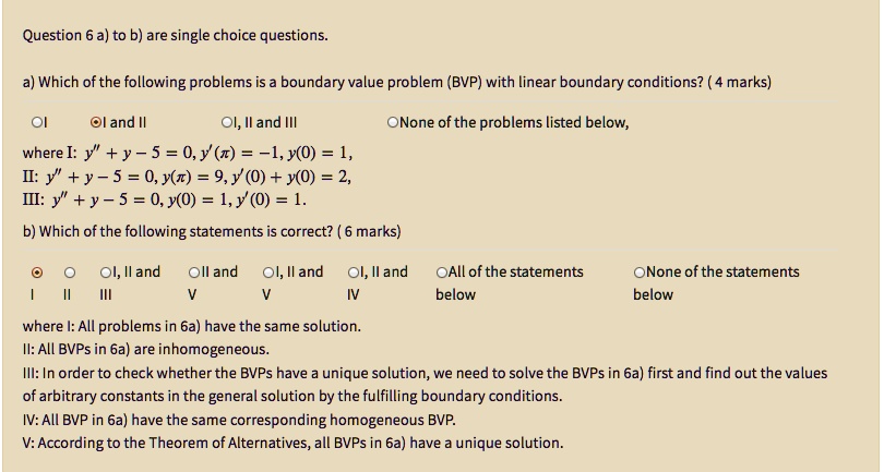 question 6a to b are single choice questions a which ofthe following ...