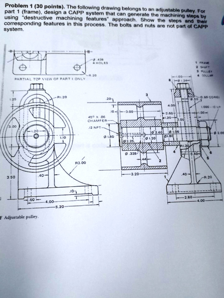 Problem 1 (30 points). The following drawing belongs to an adjustable ...