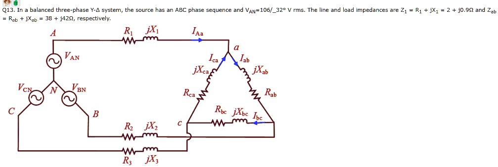 VIDEO solution: 13a. Find the magnitude of the delta current Iab, Ibc ... VIDEO solution: 13a. Find the magnitude of the delta current Iab, Ibc ...
