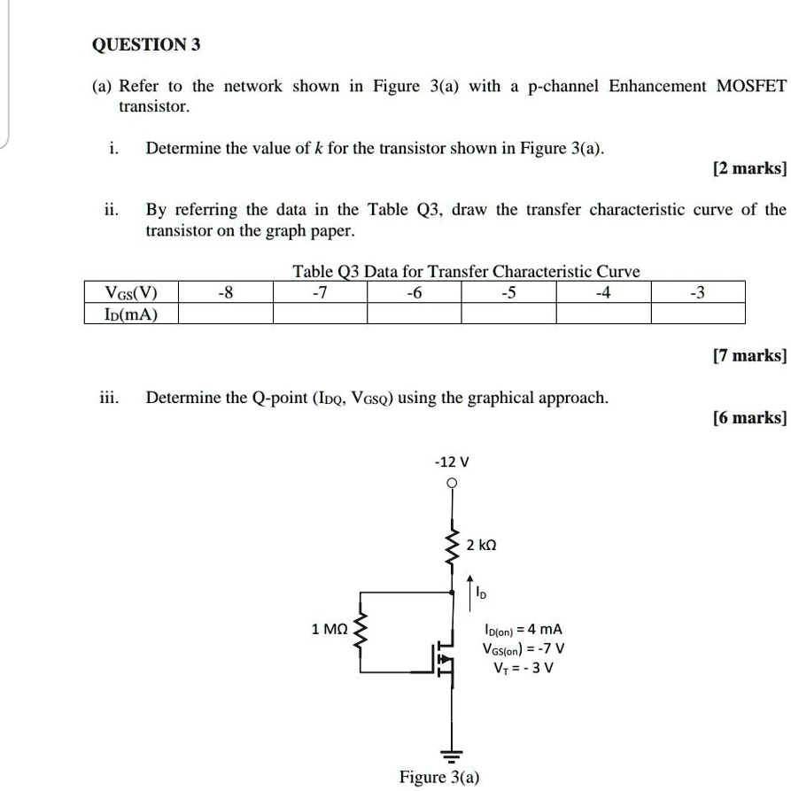 Text: QUESTION 3 (a) Refer to the network shown in Figure 3a with a p ...