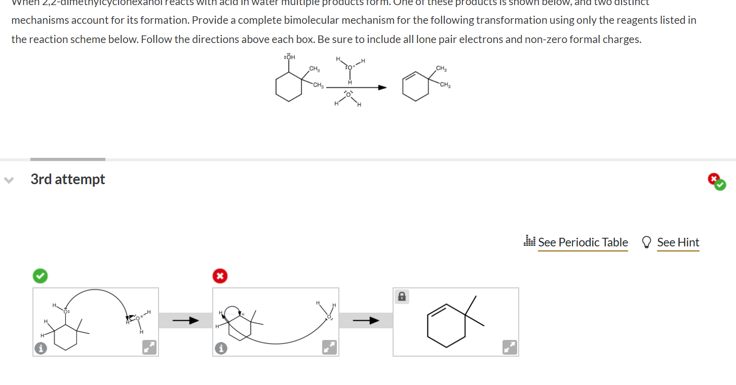 mechanisms account for its formation provide a complete bimolecular ...
