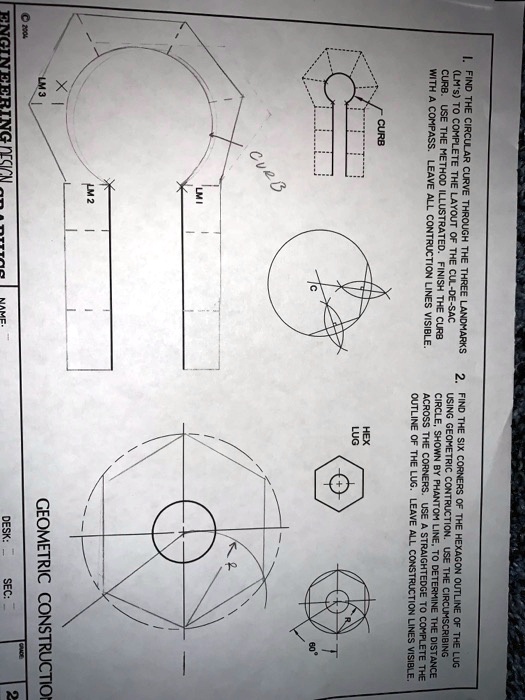 LM3 X CURB LMSTO LM2 LMI CUE WITH A COMPASS. LEAVE ALL CONSTRUCTION ...