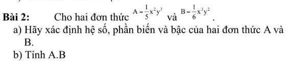 Text A Cho Hai đơn Thá©c Bà I 2 A Hãy Xác Ä‘á‹nh HᇠSá