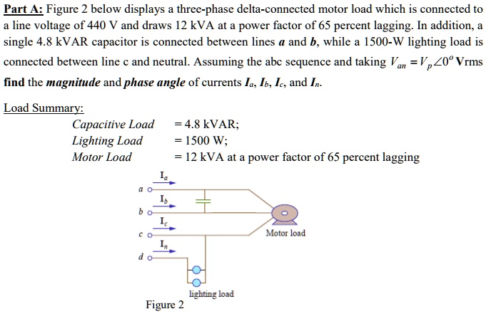SOLVED: Need to know the answer and how it was derived in a 3-phase circuit analysis. Part A ...