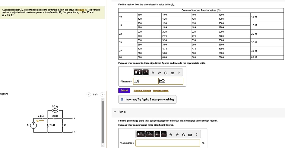 a variable resistor r is connected across the terminals a b in the circuit in figure 1 the ...