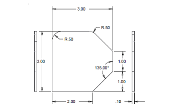 SOLVED: Please calculate the critical via points for the following part ...
