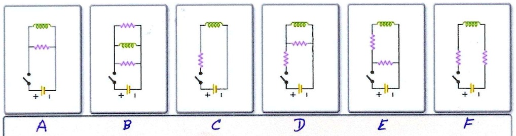 current through lr circuits ranking task the figures below show six ...