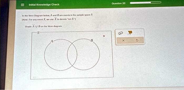 SOLVED: Initial Knowledge Check Question 20 In the Venn Diagram below ... SOLVED: Initial Knowledge Check Question 20 In the Venn Diagram below ...