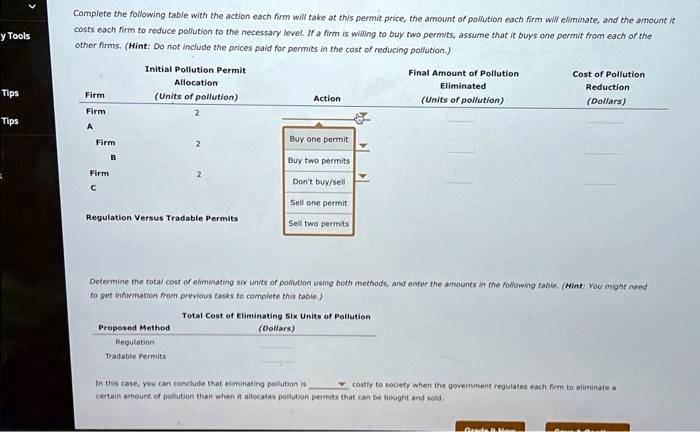 Complete the following table with the action each firm will take at ...