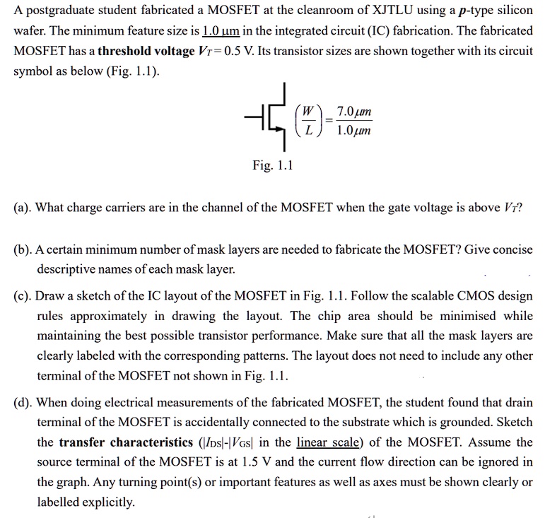 A postgraduate student fabricated a MOSFET at the cleanroom of XJTLU ...