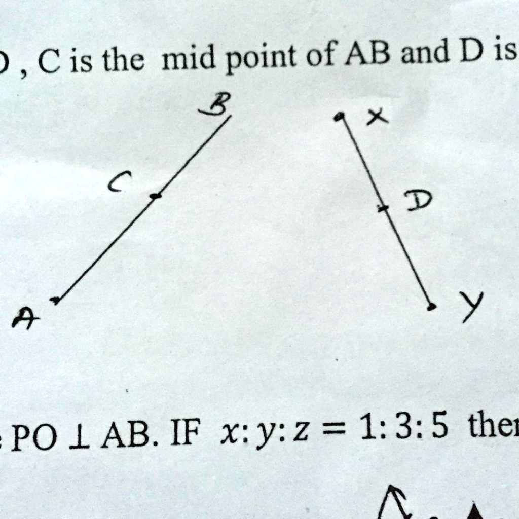 SOLVED: In figure AC = XD, C is the midpoint of AB and D is the midpoint of XY. Using Euclid's ...