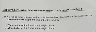 [GET ANSWER] ELEC3/08: Electrical Science and Principles - Assignment ...