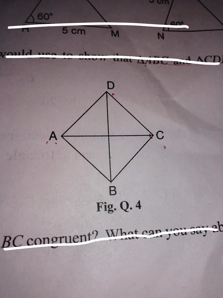 SOLVED: 'in the given figure ABCD is a rhombus are angle ADC and angle abc congruent what can ...