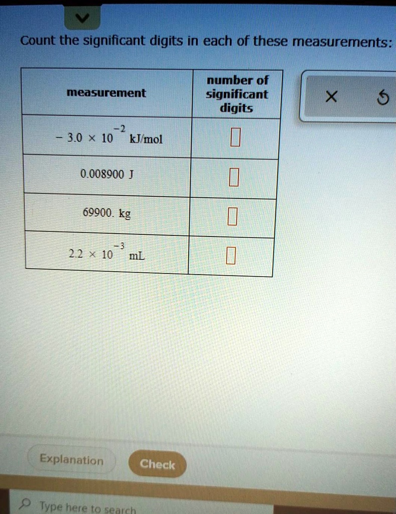 SOLVED: Count the significant digits in each of these measurements ... SOLVED: Count the significant digits in each of these measurements ...